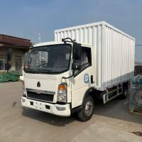 China 4x2 HOWO 160HP Light Duty Enclosed Box Van Cargo Truck 8 Ton Urban Delivery Vehicle for sale