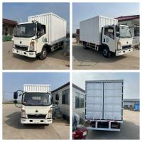 China 4x2 HOWO 160HP Light Duty Enclosed Box Van Cargo Truck 8 Ton Urban Delivery Vehicle for sale