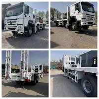 China 8x4 Used Howo 371HP Flatbed Platform Transport Truck 30 Ton Cargo Hauler Logistics Vehicle for sale