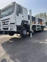 China 8x4 Used Howo 371HP Flatbed Platform Transport Truck 30 Ton Cargo Hauler Logistics Vehicle for sale