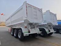 China Triple Axle Rear Dump Semi Trailer 40 Ton Hydraulic Tipping Hauler Construction Equipment for sale