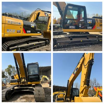 China Used CAT 325D Hydraulic Excavator 1.1-1.6m³ Bucket 140kW Engine 25500kg Operating Mass Long Reach Arm Construction for sale