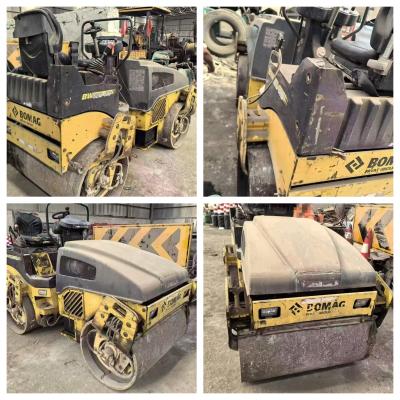 China Used BOMAG BW120AD-4 Tandem Vibratory Roller 1200mm Drum 22.5kW Diesel Engine 2500kg Operating Weight Compactor for sale