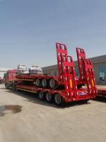China 3 Axle 40 Ton Flatbed Semi Trailer 13M Platform Used Cargo Container Transport Truck Trailer Heavy Duty for sale