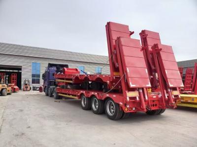 China 3 Axle 40 Ton Flatbed Semi Trailer 13M Platform Used Cargo Container Transport Truck Trailer Heavy Duty for sale