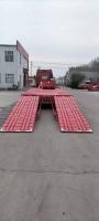 China 3 Axle 40 Ton Flatbed Semi Trailer 13M Platform Used Cargo Container Transport Truck Trailer Heavy Duty for sale