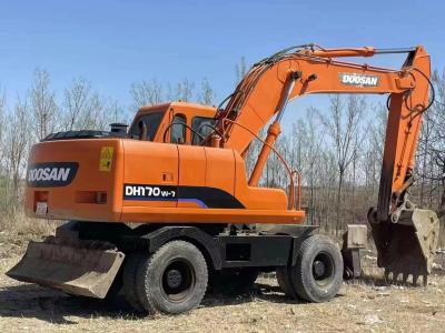 China Used Doosan DH170W-7 Wheel Excavator 17 Ton 0.6m3 Bucket 126HP Diesel Engine for Construction Mining for sale
