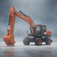China Used SANY SY155C Wheeled Excavator with Advanced Hydraulic System and 0.6m³ Bucket Capacity for Fuel Efficient Operations for sale