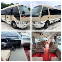 China Pre Owned Toyota Coaster 23 Seater Diesel Minibus 2020 Model Year Tour Bus Hotel Shuttle Transport Vehicle for sale