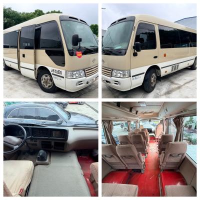 China Pre Owned Toyota Coaster 23 Seater Diesel Minibus 2020 Model Year Tour Bus Hotel Shuttle Transport Vehicle for sale