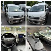 China Used Toyota Hiace Commercial Van 15 Seater Diesel MPV 2019 Model Airport Shuttle Passenger Vehicle Export for sale