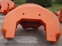 China OEM High-Quality Sand Cast Iron Electric Counter Weight For Industrial Machinery Roller for sale