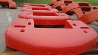China OEM 34 Ton Sand Cast Counter Weight With Finish Painting For Front Crane Adequate Capacity for sale