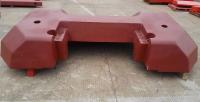 China Gray Iron 14 Ton Counter Weight With Finish Painting For Construction Machinery for sale