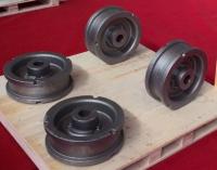 China Resin sand casting, Ductile iron castings , cast iron parts, wheel casting for terex crane for sale