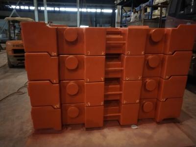 China Counterweight 10000kg With Shot Blast For Crane / Polishing Surface Treatment for sale