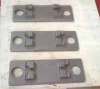 China Rail Transit casting parts , iron castings , backing plate, bearing plate for railway for sale