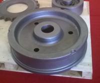 China Agricultural Machinery Cast Iron Parts Steering Road Wheel With Shot Blasting Surface for sale