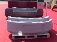 China Counterweight Vacuum Casting Products  Finish Painting For Compact Excavator for sale