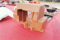 China Sand Casting Huge Mobile Crane Counterweight Gray Iron GG150 Material For Pile Driving Rig for sale