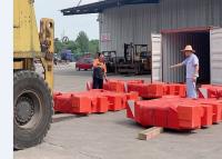 China TS16949 Shot Blast Gray Iron 10000kg Crane Counterweight for sale