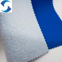 China Customizable Synthetic Leather Fabric 0.65mm With 100% Polyester Brushed for sale