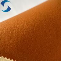 China 100% Polyester brushed PVC Leather Fabric 1.10mm 25-50M/Roll Anti-Mildew for sale