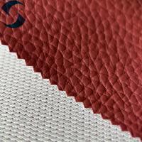 China 0.8mm Thickness Synthetic Leather Fabric 100% Polyester Knitted for sale