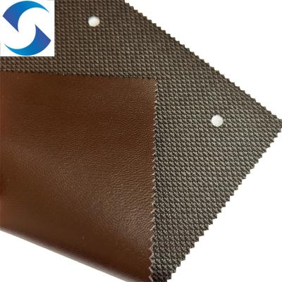 China Embossed Pattern PVC Leather Fabric with Soft or Hard Hand Feeling from Zhejiang for sale