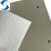 China 55/62 Width Faux Leather Fabric with Embossed Pattern available for sale