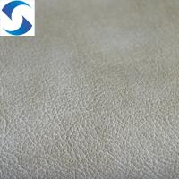 China Eco-friendly Synthetic Leather Fabric with Polyester Knitted Backing Technics faux leather fabric for sofa for sale