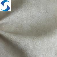 China Eco-friendly Synthetic Leather Fabric with Polyester Knitted Backing Technics faux leather fabric for sofa for sale