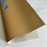 China PVC Leather Manufacture Polyester Brushed Back Synthetic Leather for Sofa Purse Furniture Bags for sale