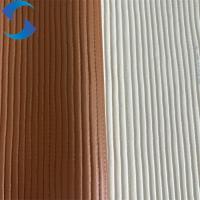 China 100% Polyester Brushed Backing Technics China fabric Embossed Leather Fabric for leather bag for sale