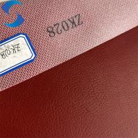 China Durable Artificial Leather Fabric Thickness 0.5mm±0.05 with 100% Polyester Knitted Backing for sale