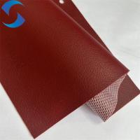 China Durable Artificial Leather Fabric Thickness 0.5mm±0.05 with 100% Polyester Knitted Backing for sale