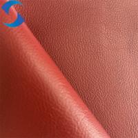 China Durable Artificial Leather Fabric Thickness 0.5mm±0.05 with 100% Polyester Knitted Backing for sale
