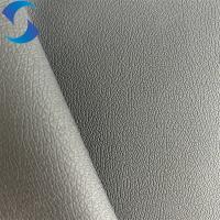 China Black Color PVC Artificial Leather Stock Lot Sofa Fabric Lychee Pattern For Car Set Cover for sale