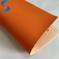 China Premium-Quality Embossed Leather Fabric with Custom Embossing faux leather fabric for making bags for sale