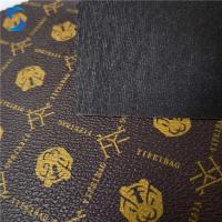China PVC Leather Fabric with 100% Polyester brushed Backing Technics in Various Colors faux leather fabric for making bags for sale