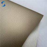 China Soft And Flexible Synthetic Leather Fabric With 100% Polyester Non Woven Backing Technics for sale