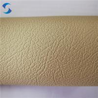 China Embossed Leather Fabric Soft or Hard Hand Feeling Minimum Order Quantity 1500 synthetic leather fabric manufacturers for sale
