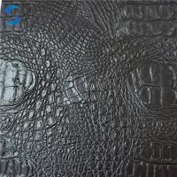 China Custom Synthetic PVC Leather Fabric Crocodile Skin Water Resistant Fabric For Bags for sale