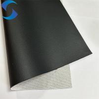 China Eco-Friendly Synthetic Leather Fabric 0.85mm±0.05 Thickness 140/160 Width black faux leather fabric for car seat cover for sale