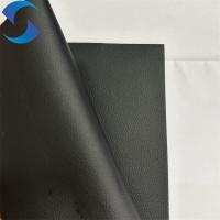China Eco-Friendly Synthetic Leather Fabric 0.85mm±0.05 Thickness 140/160 Width black faux leather fabric for car seat cover for sale
