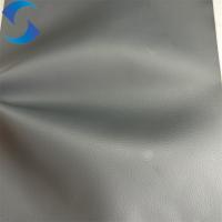 China Embossed PVC Leather Fabric with 100% Polyester Knitted Backing 21 Days Delivery faux leather fabric for sofa seat cover for sale