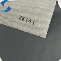 China Embossed PVC Leather Fabric with 100% Polyester Knitted Backing 21 Days Delivery faux leather fabric for sofa seat cover for sale