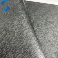 China 100% Polyester Knitted Backing Technics PVC Leather Fabric faux leather fabric for car seat cover for sale
