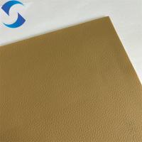 China Woven Backing Faux Leather Fabric For Upholstery With 100% Polyester Non Woven Sofa Fabric for sale