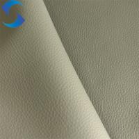 China Synthetic Embossed Leather Fabric 100% polyester Non-woven backing technics faux leather fabric cat paw leather fabric for sale